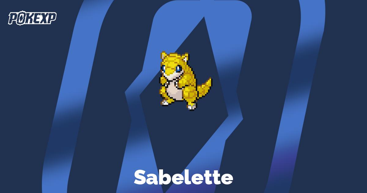 Fiche Pokédex du Pokémon Sabelette - PokExp