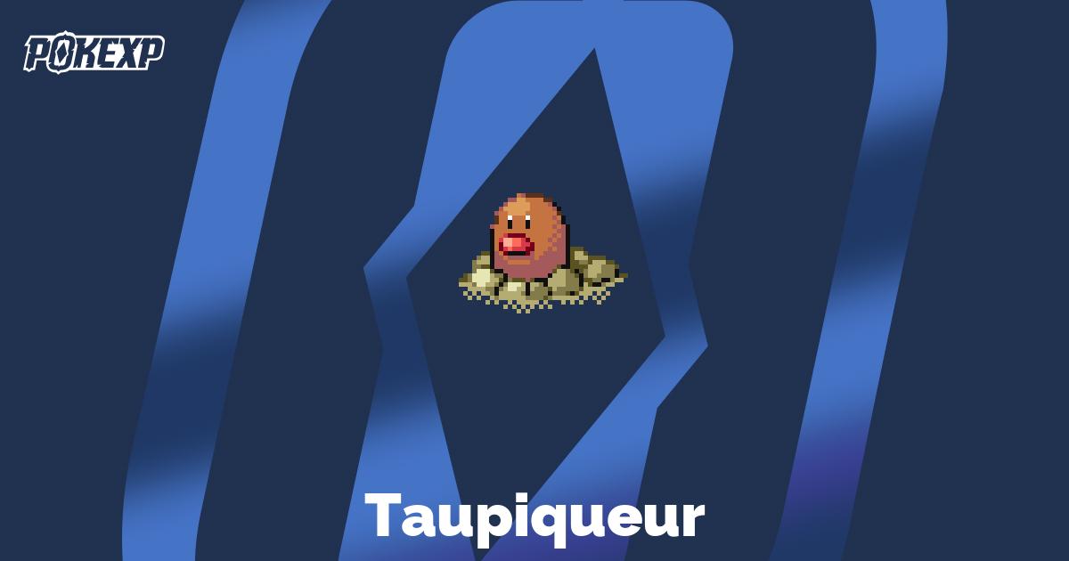 Fiche Pokédex du Pokémon Taupiqueur - PokExp