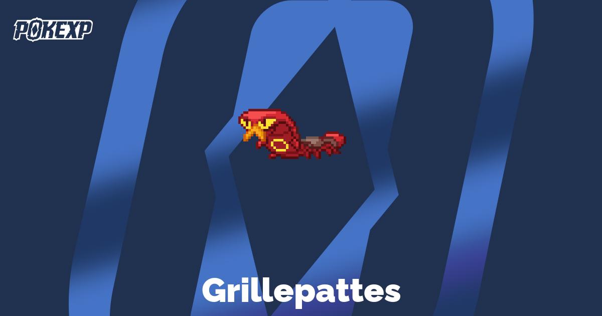 Fiche Pokédex du Pokémon Grillepattes - PokExp