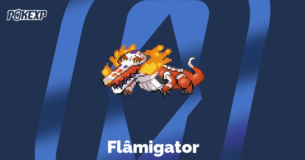 Fiche Pokédex du Pokémon Flâmigator - PokExp